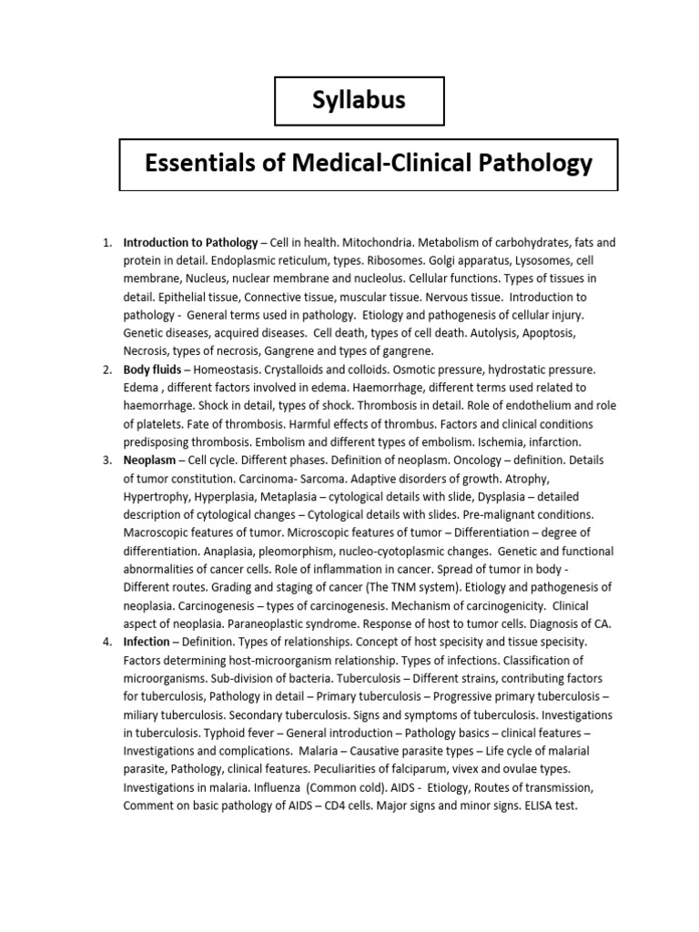 Pathology | PDF | Inflammation | Cell Biology