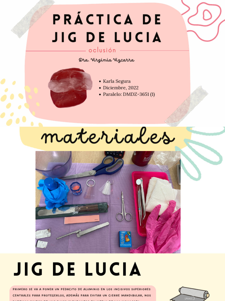 Práctica del Jig de Lucía en Odontología | PDF