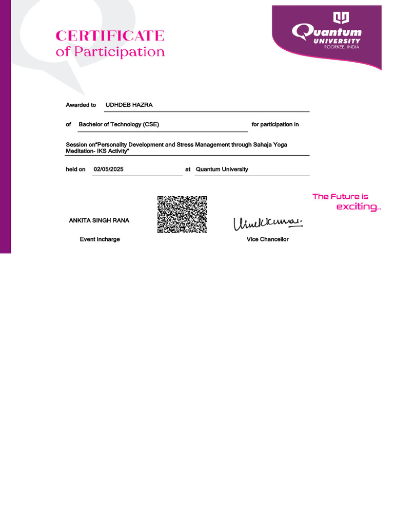 Report Event Participant Certifcate | PDF