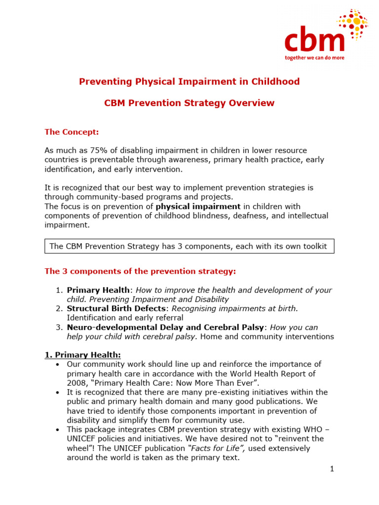 Explaining Prevention Strategy and Use of Toolkits | PDF | Disability ...