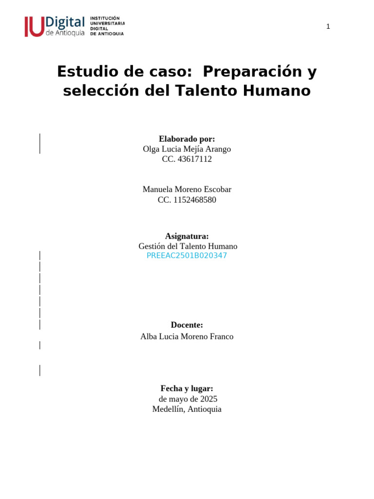Estudio de Caso U1 - A2 - EA1 | PDF | Business | Marketing