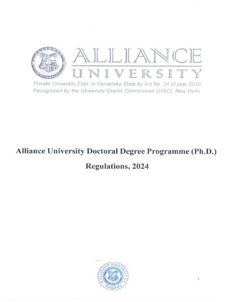PHD Rules and Regulations | PDF