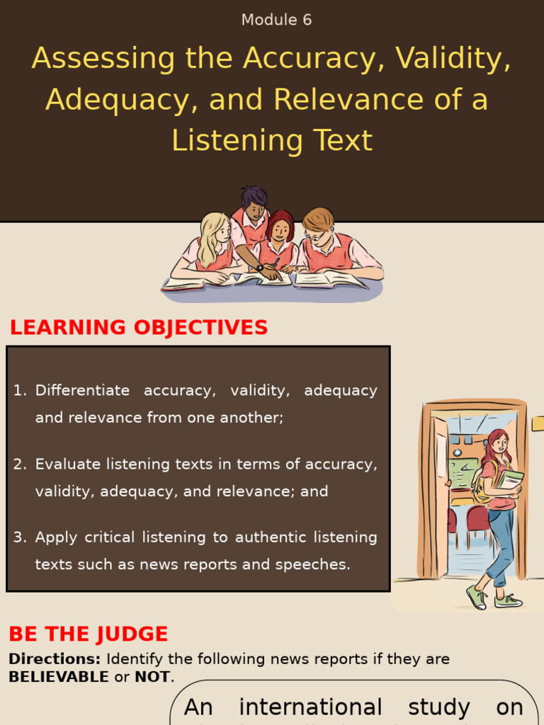 Evaluating Listening Texts for Credibility | PDF | Sulfur Dioxide ...