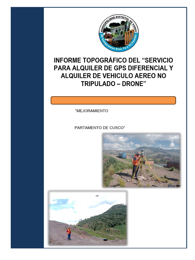 Informe Tecnico Levantamiento Topografico | PDF | Topografía | Geodesia