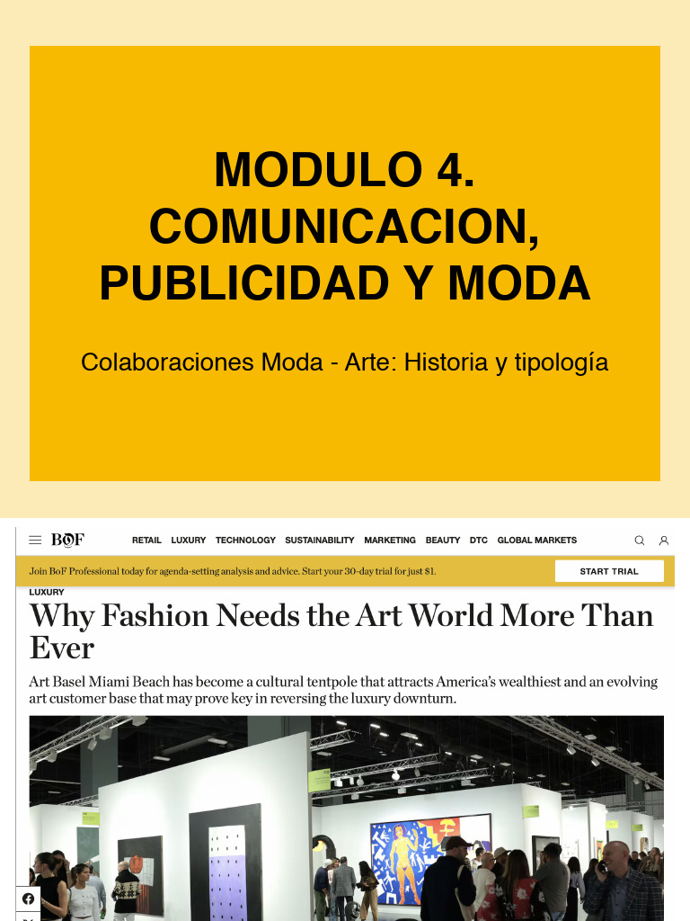 Clase 6. Colaboraciones Entre Moda y Arte-11 Diciembre | PDF | Las artes