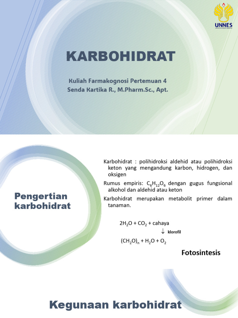farmakognosi KARBOHIDRAT | PDF