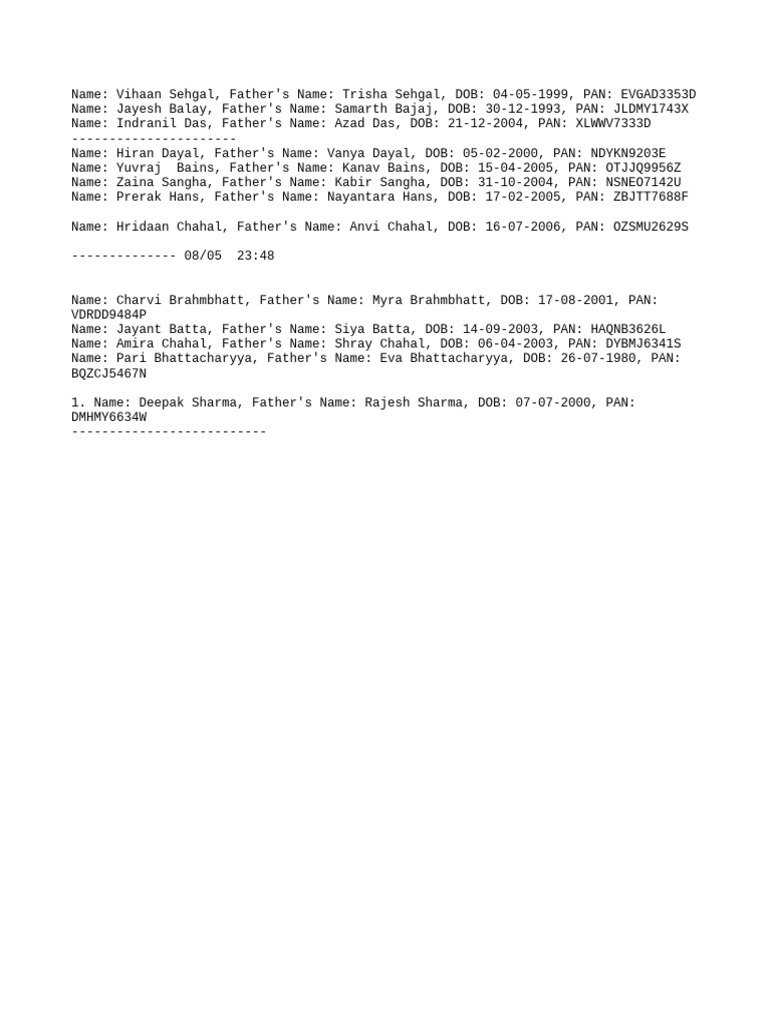 Jayant Batta's Personal Details | PDF