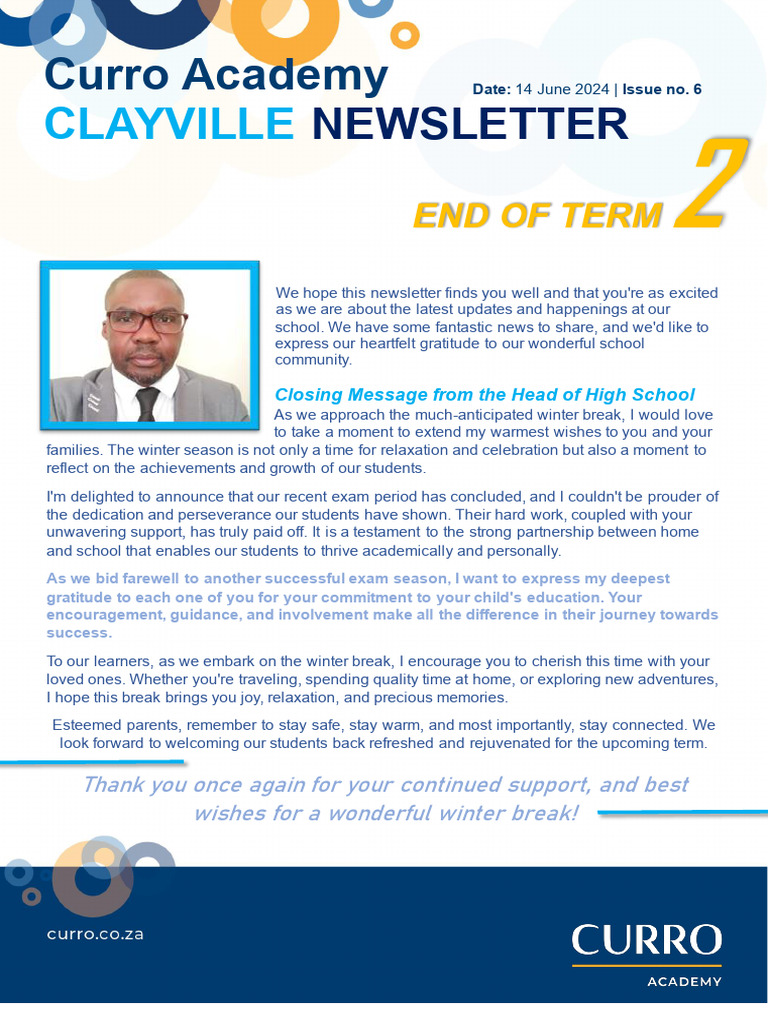 CCV Newsletter - 14.06.24 (Issue 6) | PDF | Public Speaking