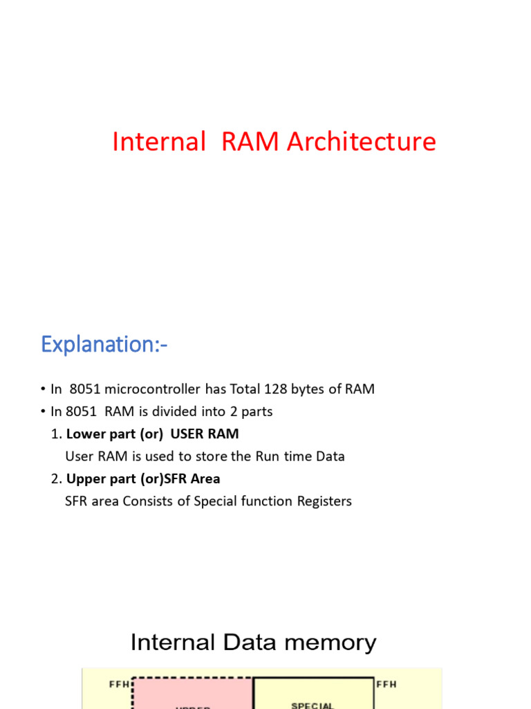 Internal RAM Architecture | PDF