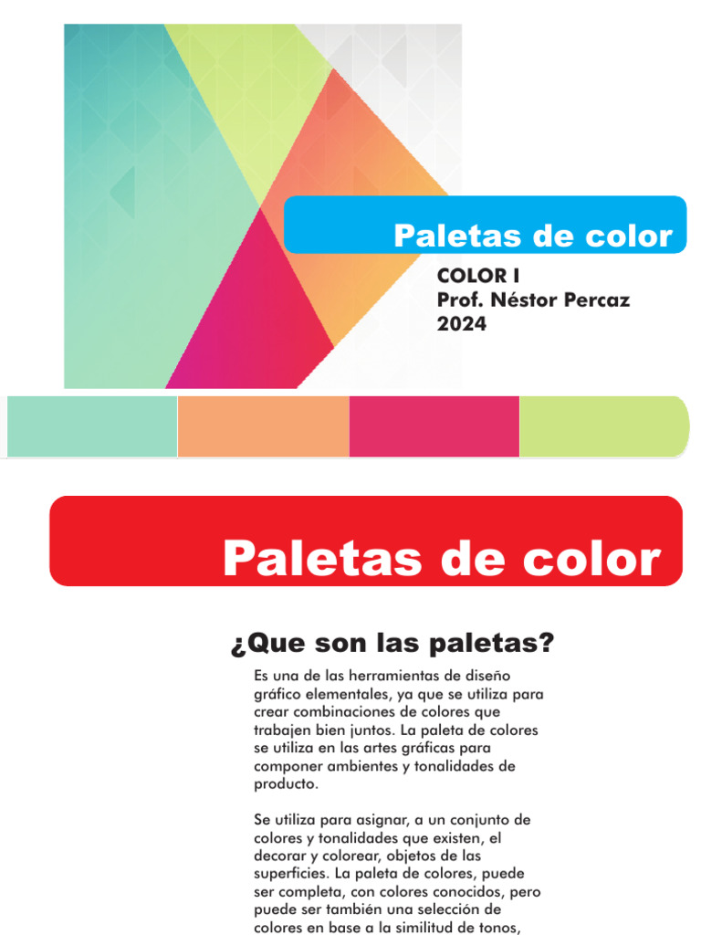Paletas Conceptos | PDF