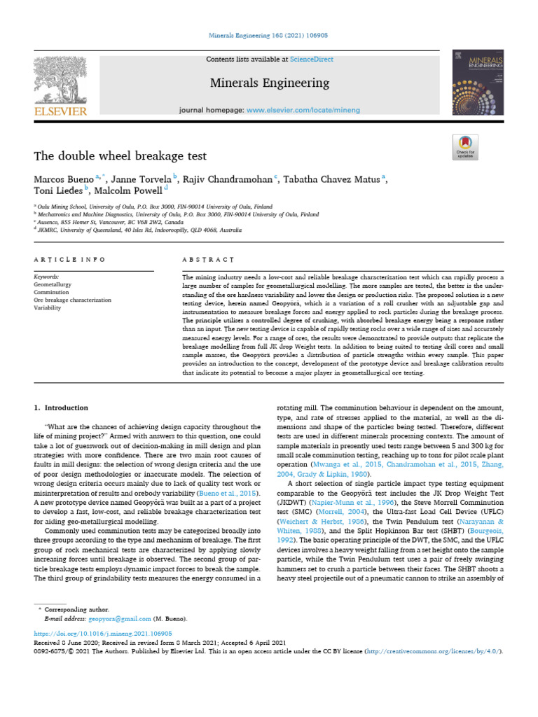 The Double Wheel Breakage Test | PDF | Strength Of Materials ...