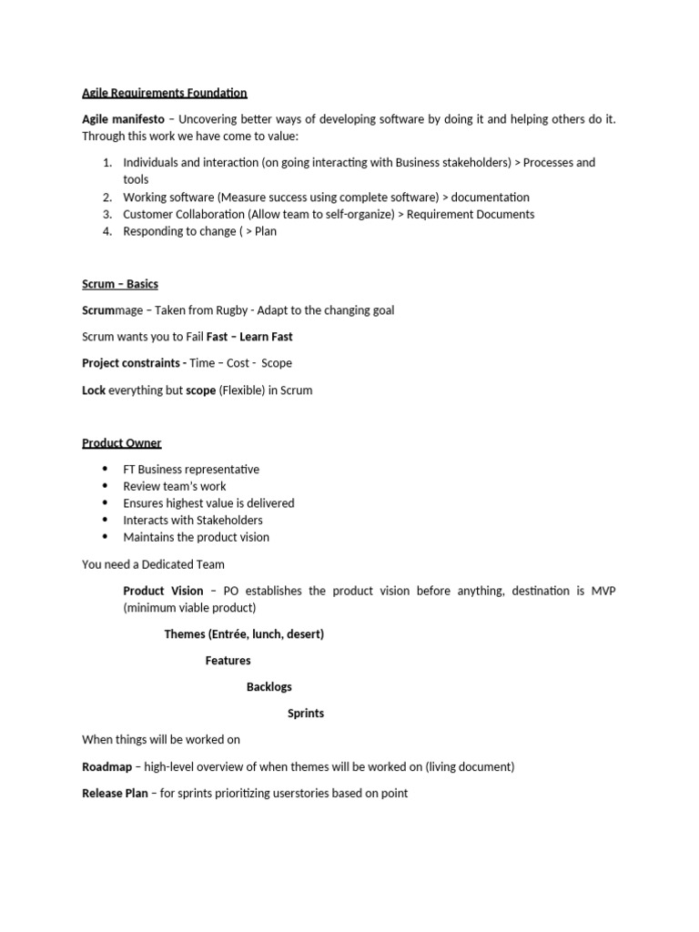 Agile and Scrum Basics Overview | PDF