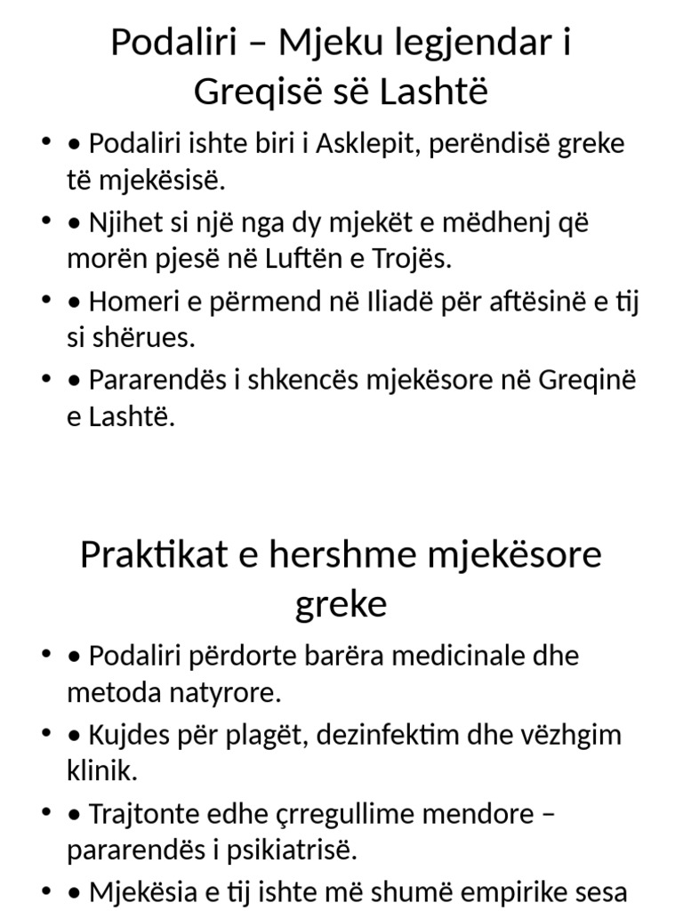 Mjeksia e Podalirit-1 | PDF