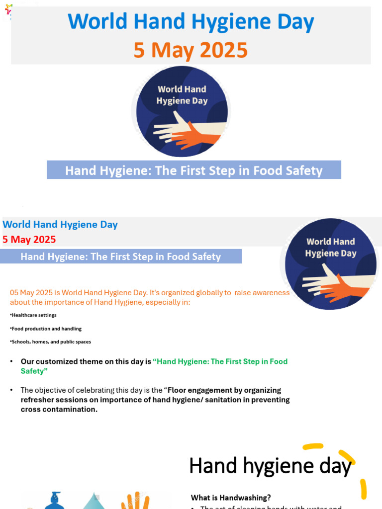 Training Material - World Hand Hygiene Day-25 | PDF