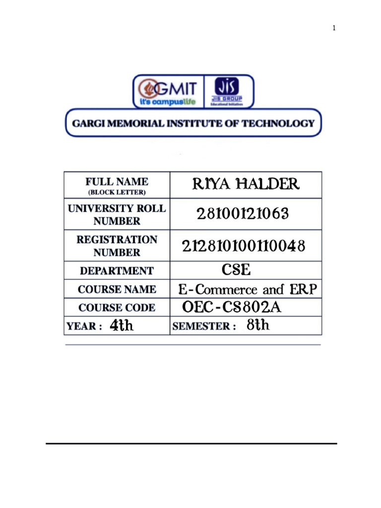 CSE - CA2 - E-Commerce and ERP | PDF | Marketing | Search Engine Optimization