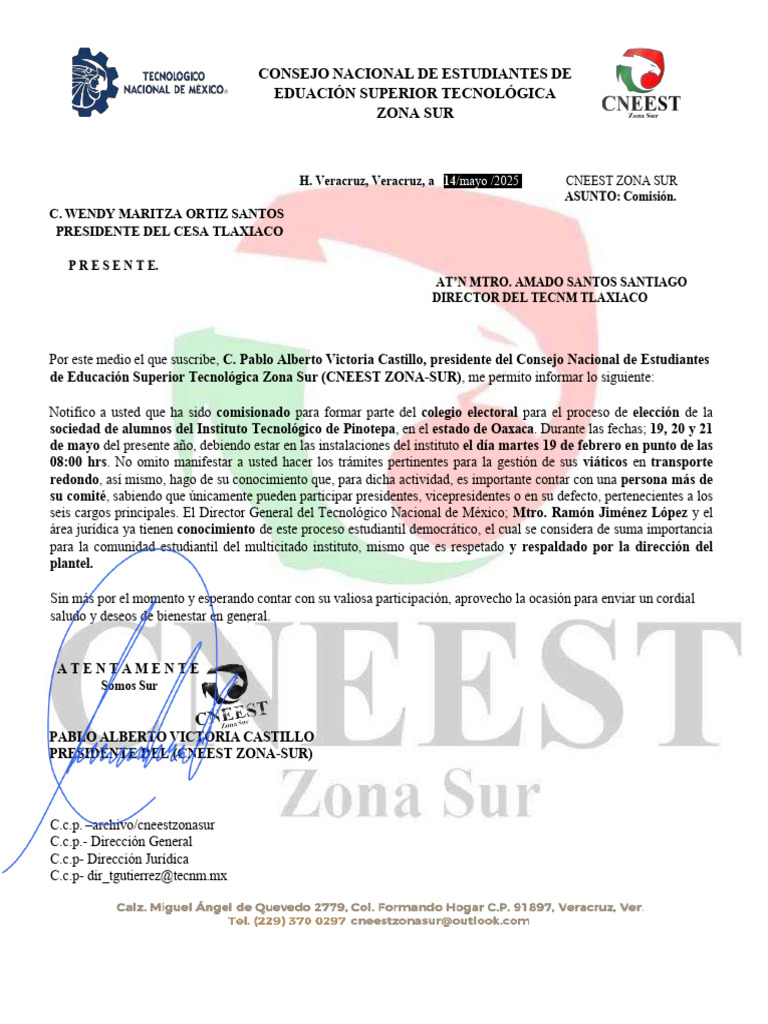 OFICIO COMISION Wendy | PDF