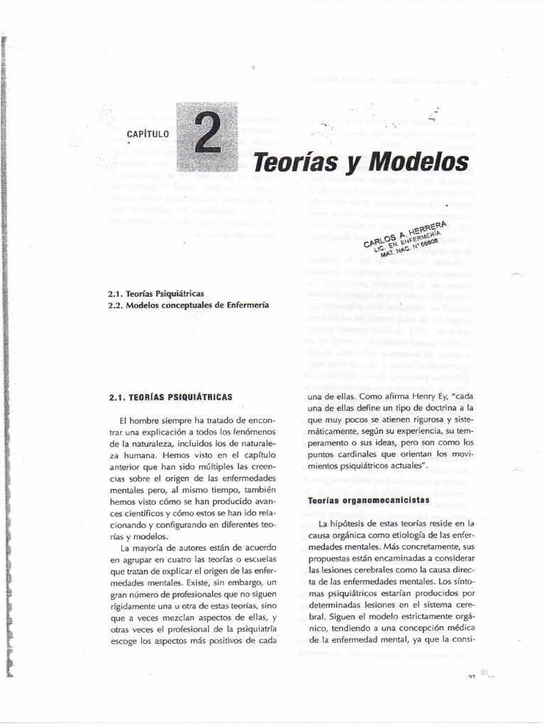 Teorias y Modelos | PDF