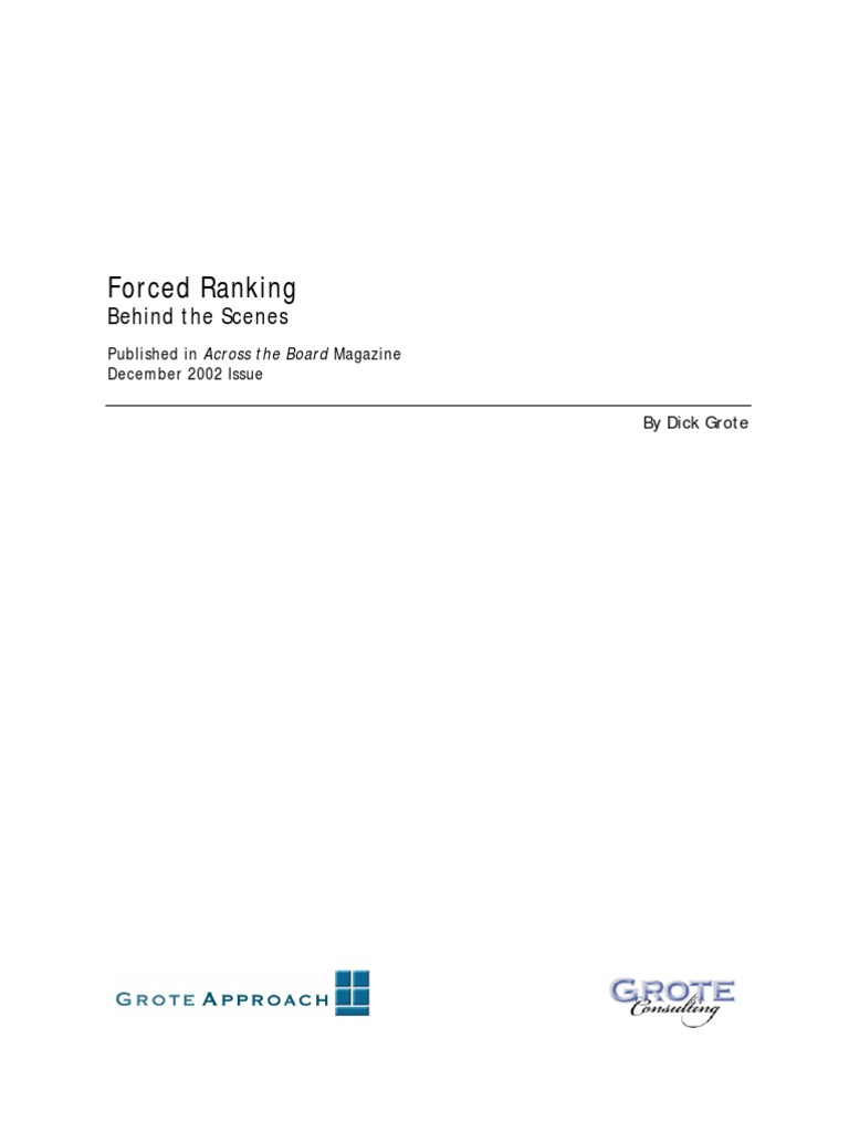 Forced Ranking System | Performance Appraisal | Lawsuit
