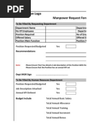 HR-MRF (Manpower Request Form) | PDF