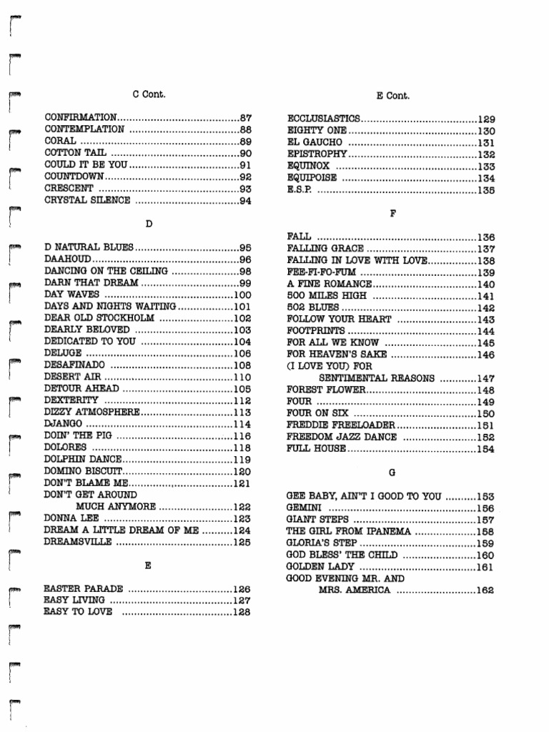 Real Book Page 4 | PDF