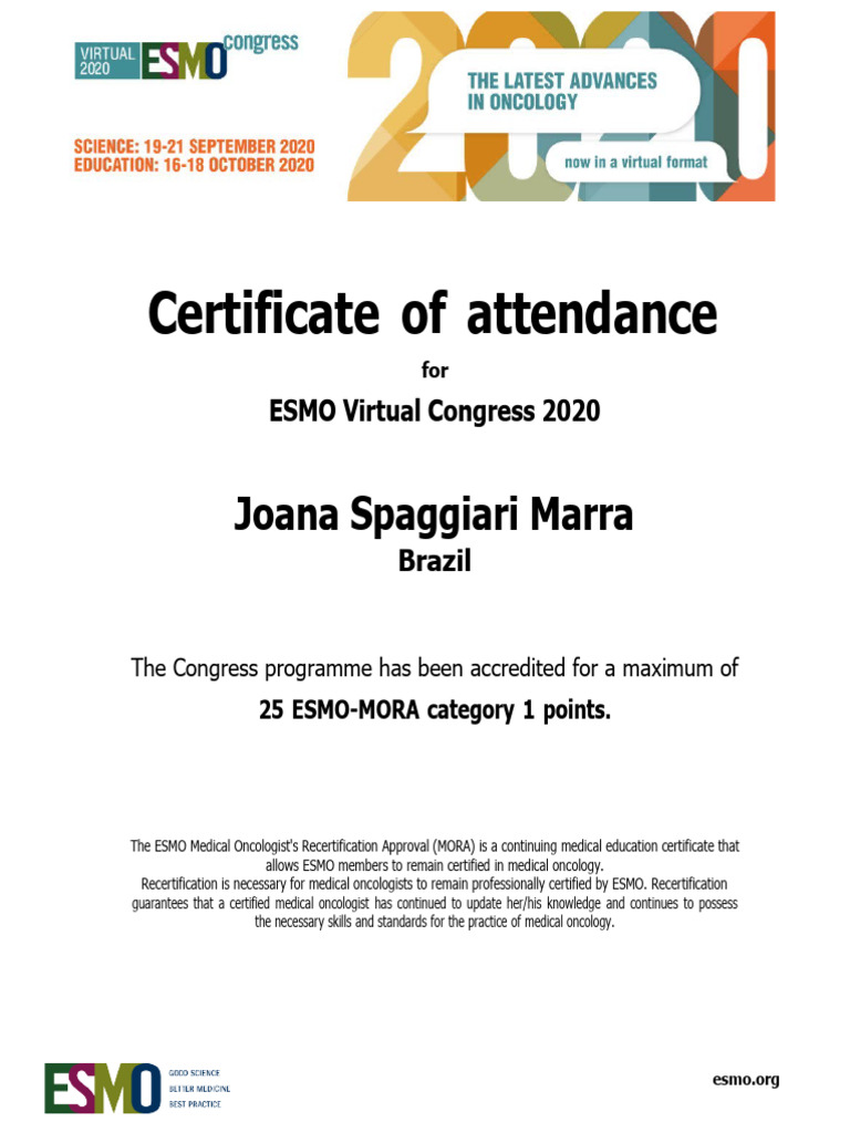 ESMO Virtual Congress 2020 | PDF
