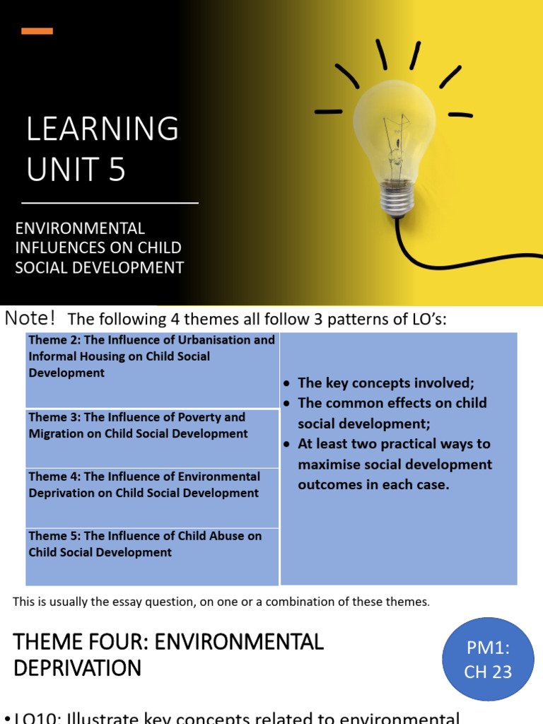 Learning Unit 5 - Part 2 (TH4,5) | PDF | Sexual Abuse | Poverty
