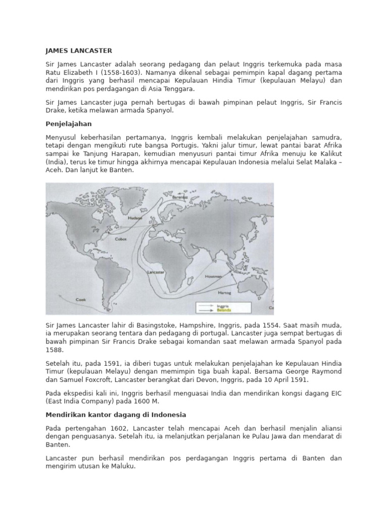 Ekspedisi Sir James Lancaster ke Indonesia | PDF