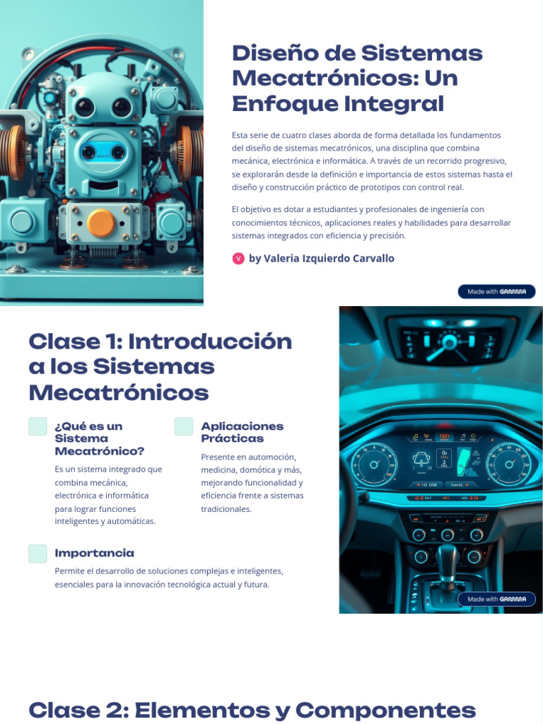 Diseno De Sistemas Mecatronicos Un Enfoque Integral Pdf Mecatrónica