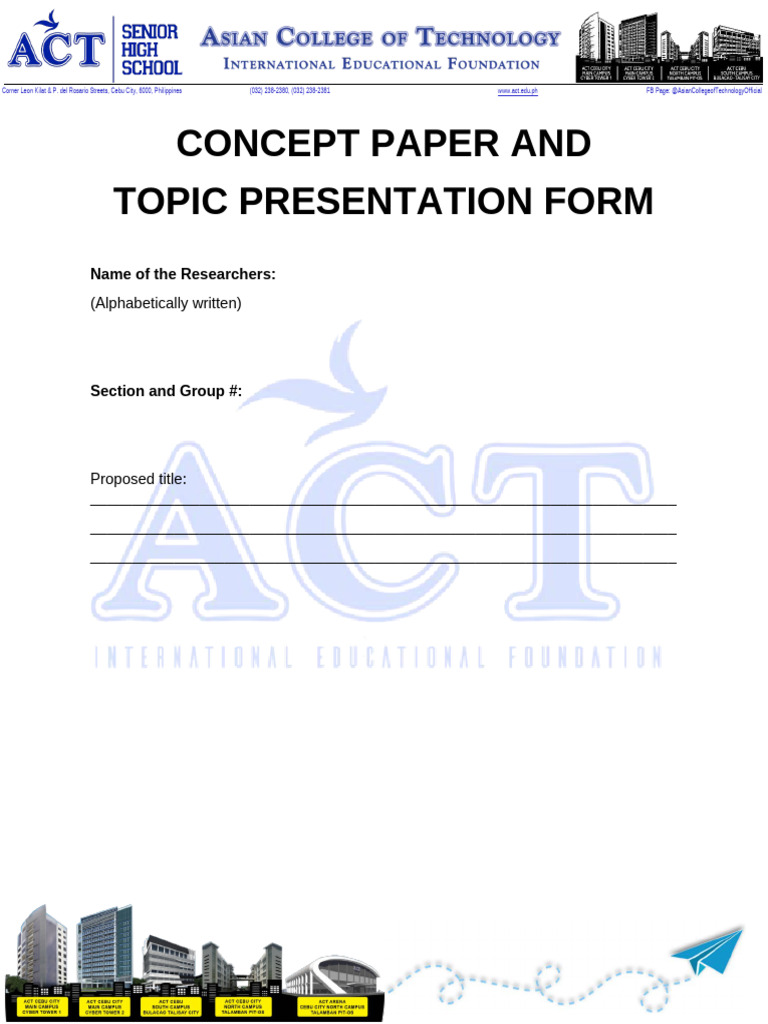 Concept Paper Submission Guidelines | PDF