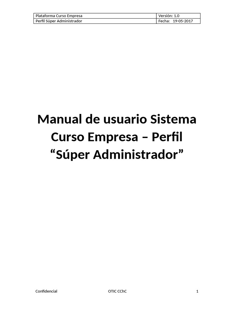 Manual de Usuario: Súper Administrador | PDF | Informática