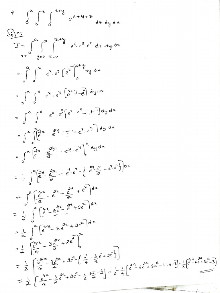 Triple Integrals | PDF