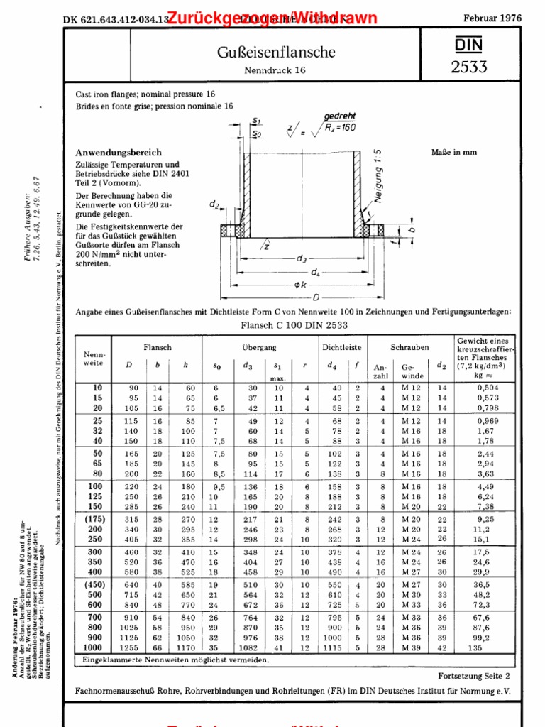 Din 2533-1976 | PDF