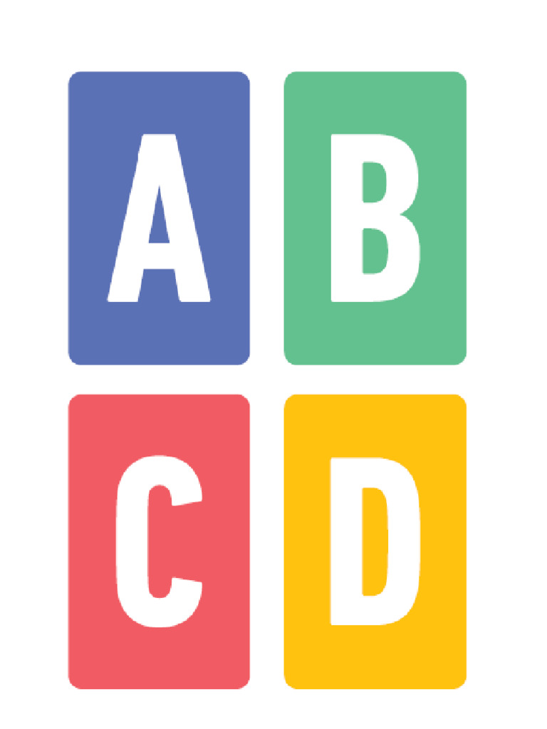 Evaluación formativa tarjetas ABCD | PDF