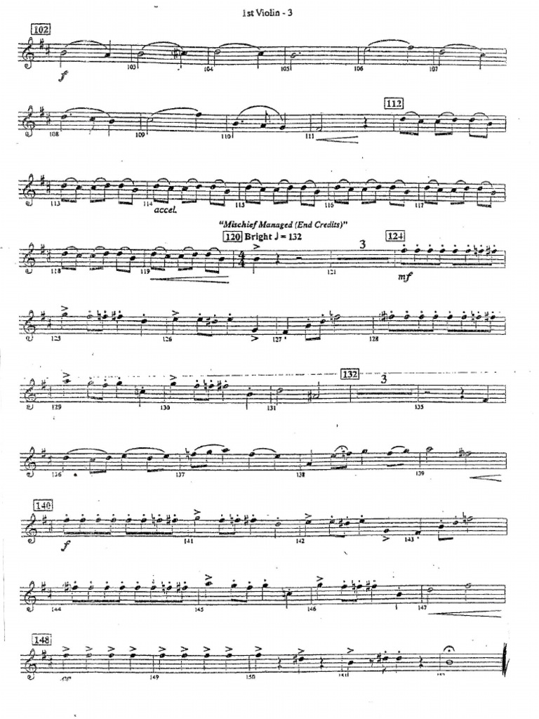 Harry Potter Violin 1-3 | PDF