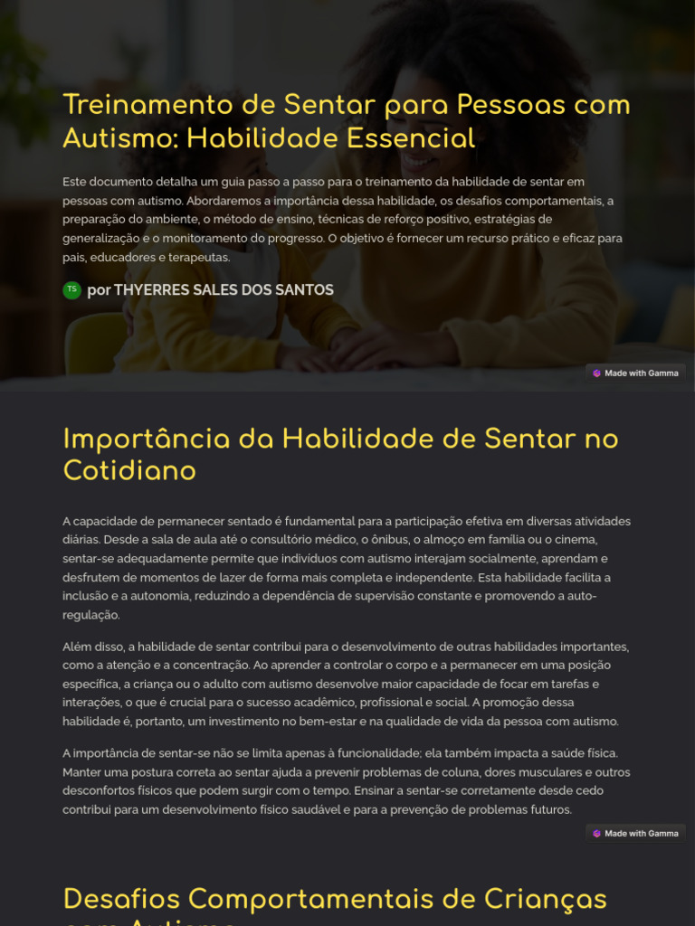 Treinamento de Sentar Sem Marcas | PDF
