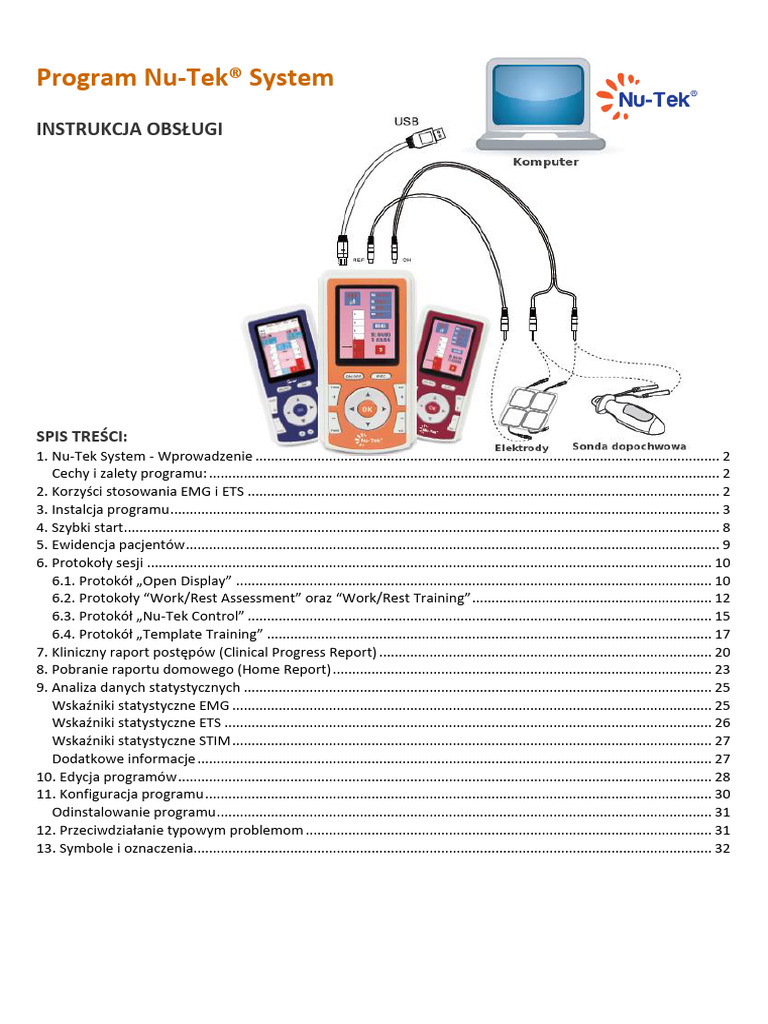 Instrukcja Obslugi Programu Nu Tek System | PDF