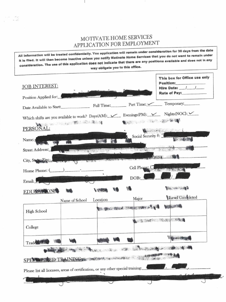 Aso Application Form | PDF