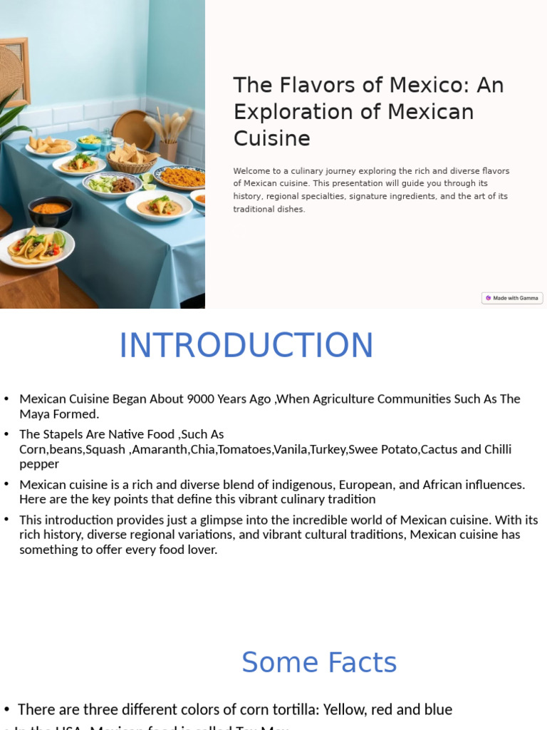 Mexican Cuisine | PDF | Mexican Cuisine | Cuisine