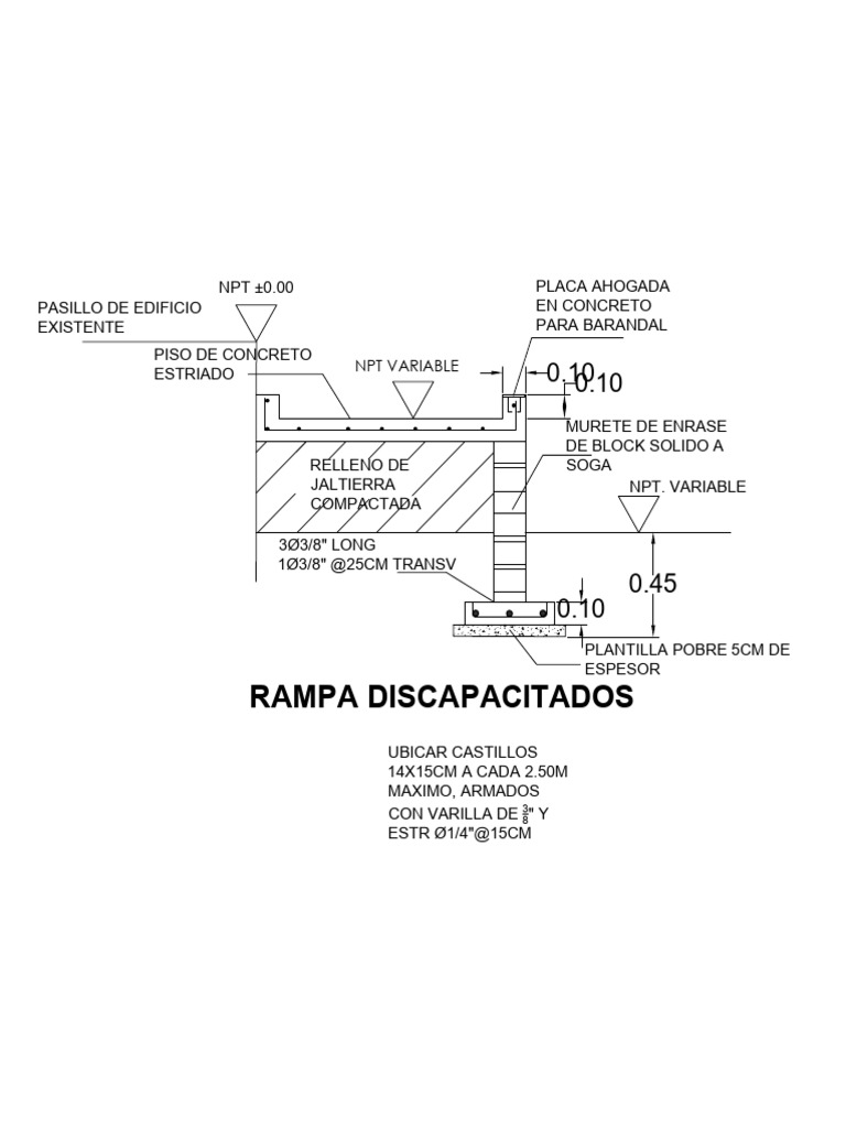 Detalle de Rampa | PDF
