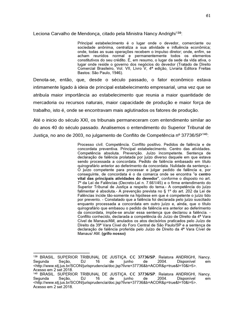 Competência Absoluta 37736 Da Falência Ou Recuperação | PDF | Falência ...