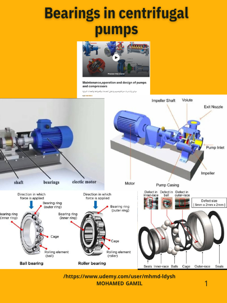 Bearings in Centrifugal Pumps | PDF | Pump | Bearing (Mechanical)
