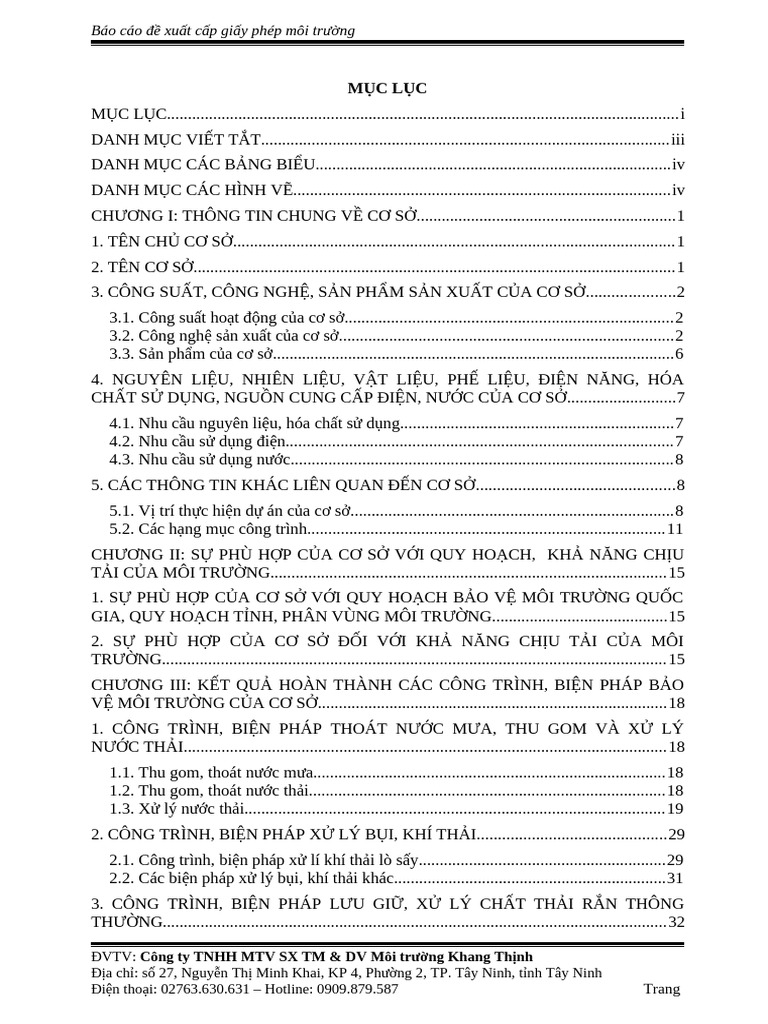 Giay Phep Moi Truong Tinh Bot Mi Xuan Hong | PDF