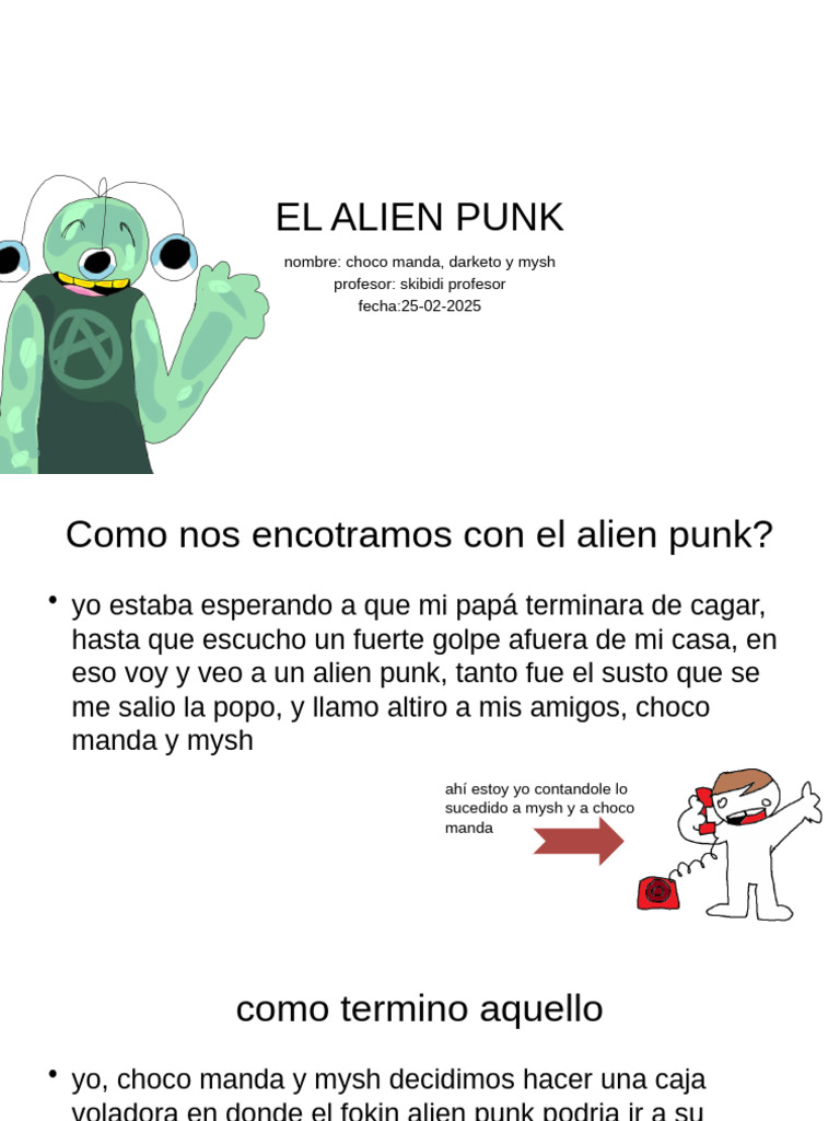 alien punk historia skibidi (1) | PDF