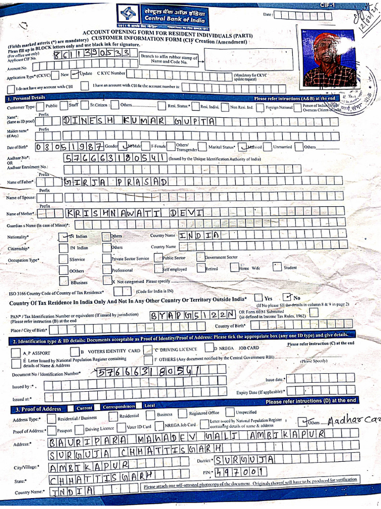 Dinesh Kumar Gupta CIF | PDF