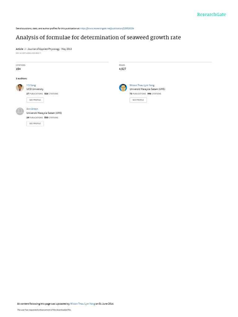 Rumus SGR Internasional | PDF | Accuracy And Precision | Logarithm