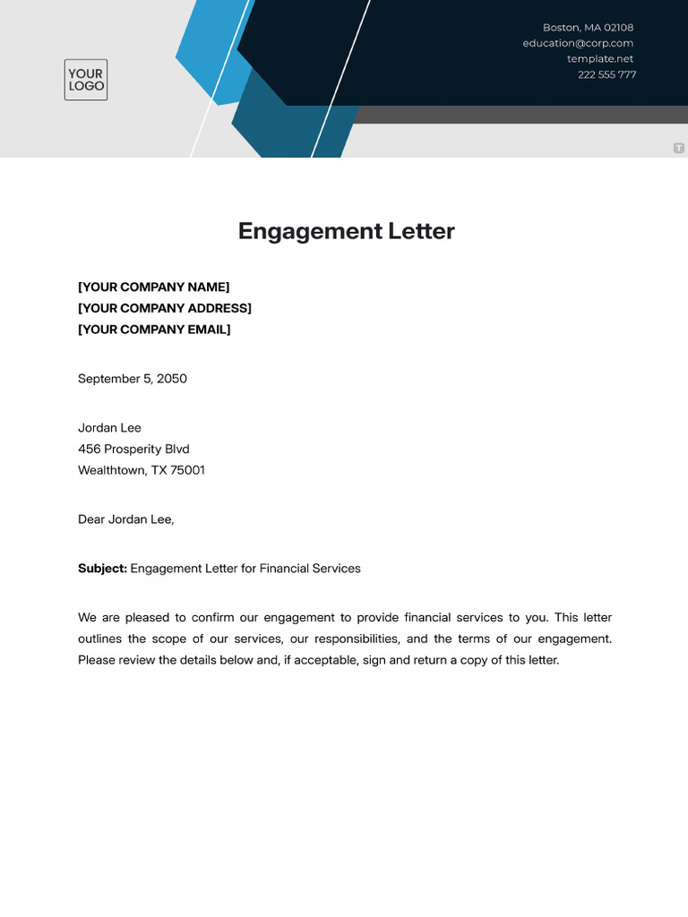 Engagement Letter Template | PDF