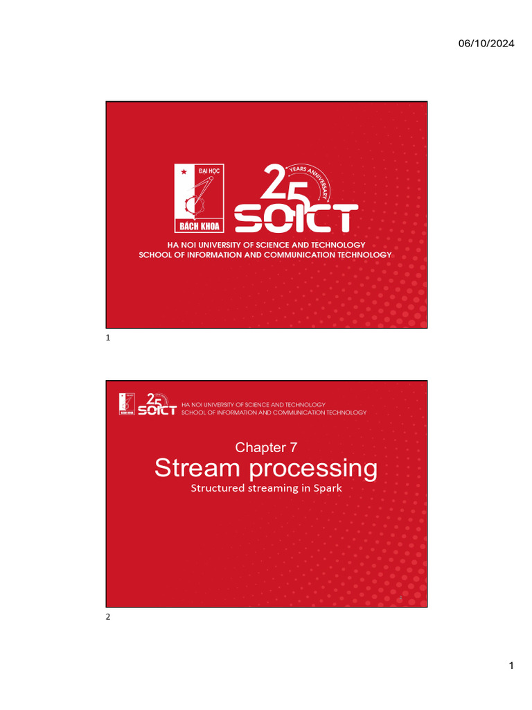 Lecture 7_1-spark_streaming | PDF | Input/Output | Apache Spark