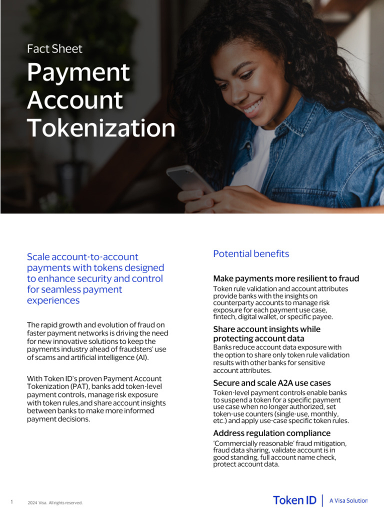 Visa Token Id Payment Account Tokenization Fact Sheet | PDF | Payments ...
