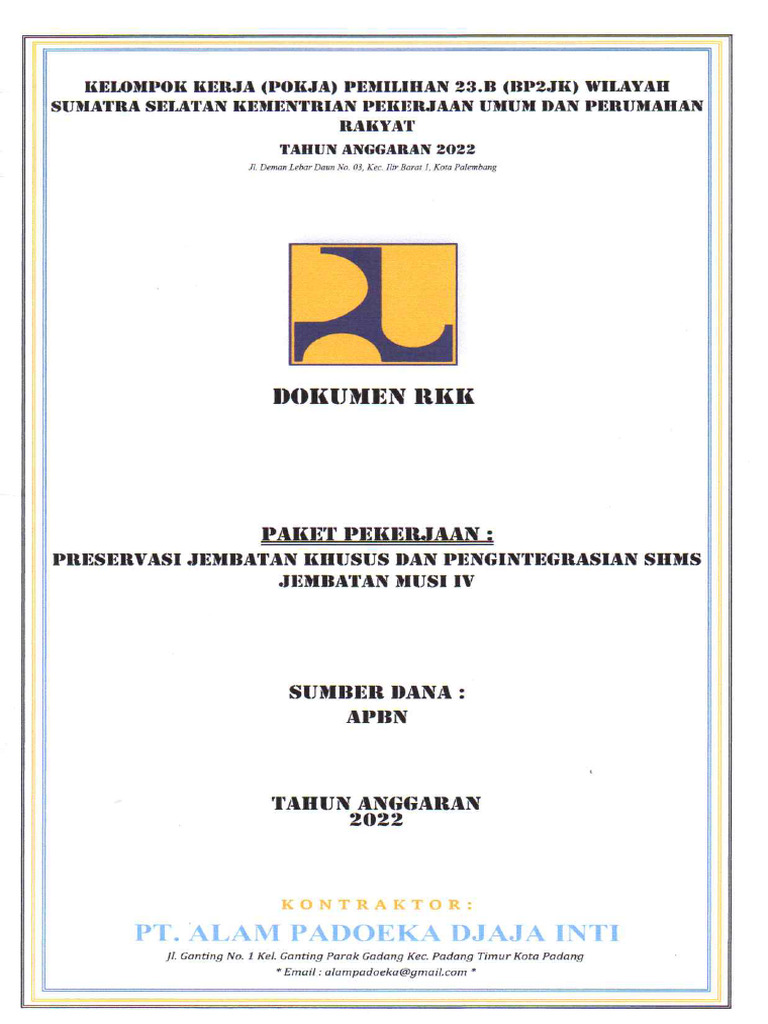 Dokumen RKK - Musi IV | PDF