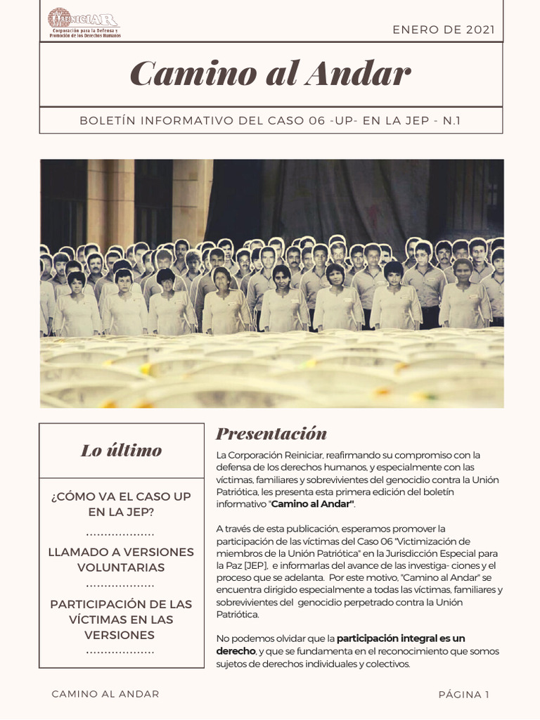 Boletines JEP 1 | PDF | Justicia | Crimen y violencia
